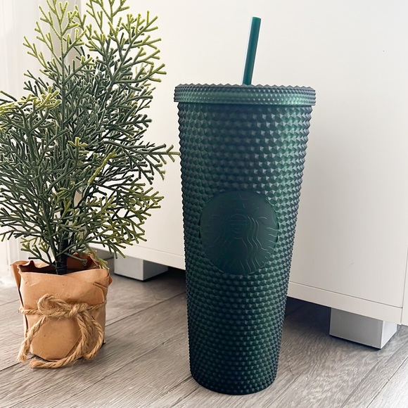 Starbucks | Other | Starbucks Hunter Green Matte Studded Venti Tumbler ...